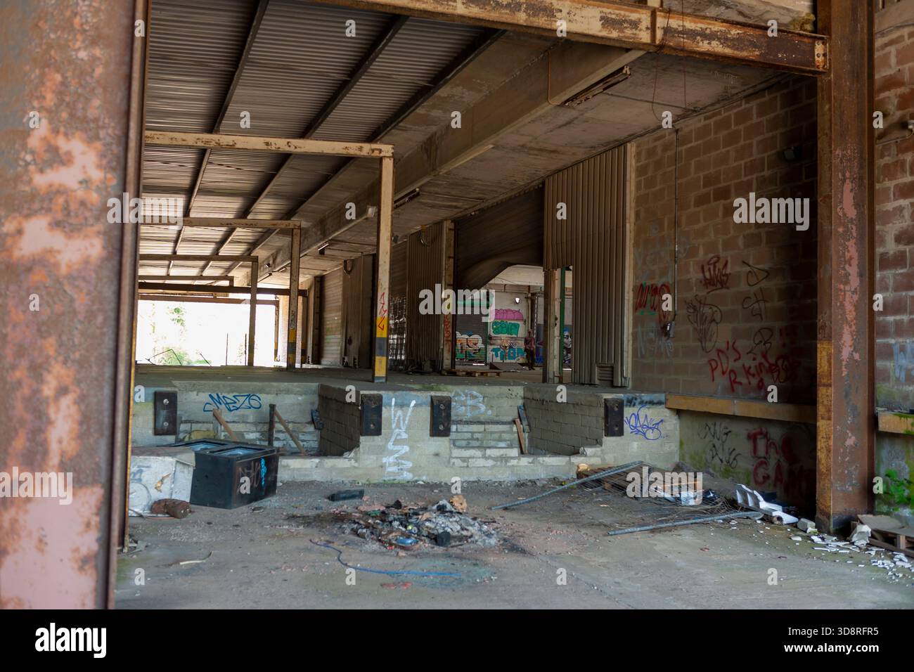Urban decay: the interior of part of the Torridge Vale Dairy, closed in ...