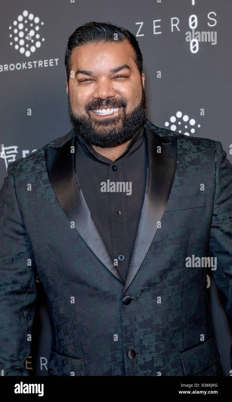 Los Angeles, CA, USA, 1st Dec. 2025 Adrian Dev arrives for a special screening of "Sweetwater ...