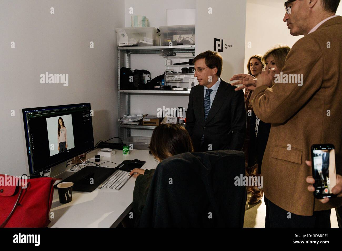 The mayor of Madrid, José Luis Martínez-Almeida, during a visit to ...