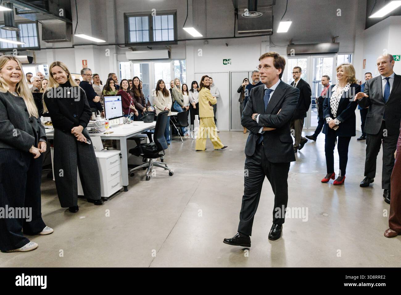 The mayor of Madrid, José Luis Martínez-Almeida, during a visit to ...
