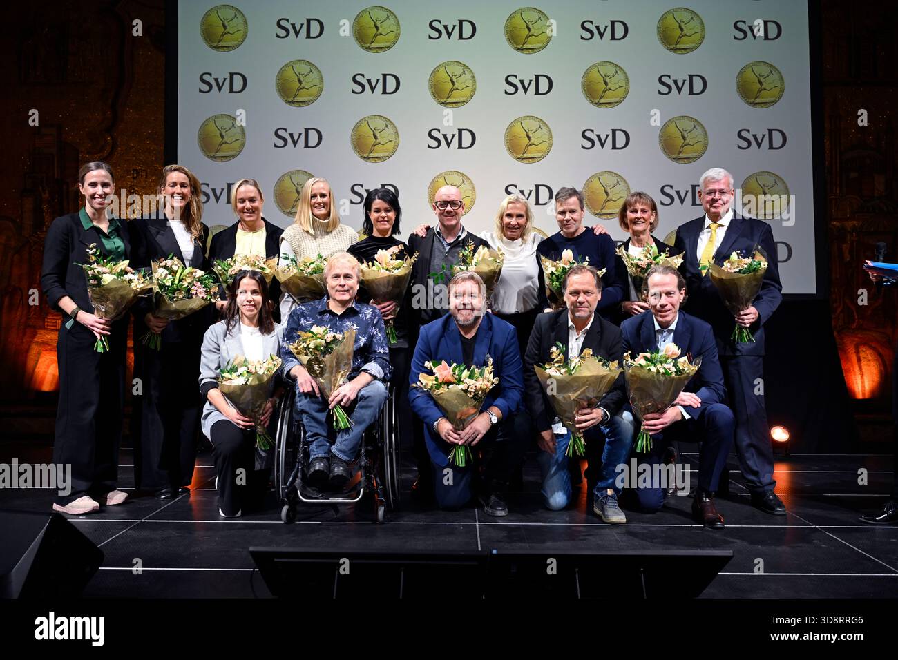 STOCKHOLM, SWEDEN 20251202Previous Merit Gold Medalists Back row: Lisa ...
