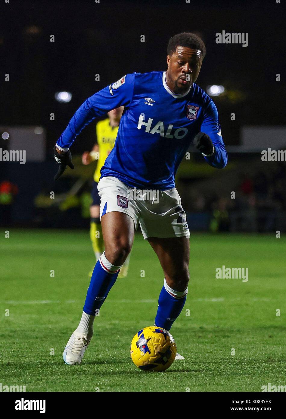 Ipswich Town's Chuba Akpom in action during the Sky Bet Championship ...