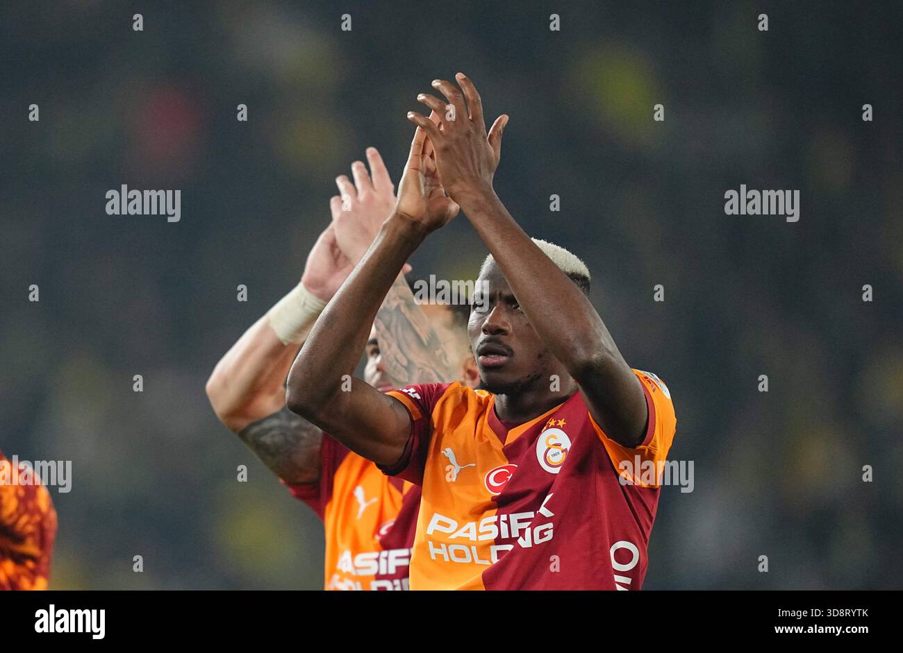 December 01 2025: Victor Osimhen of Galatasaray looks on during a ...