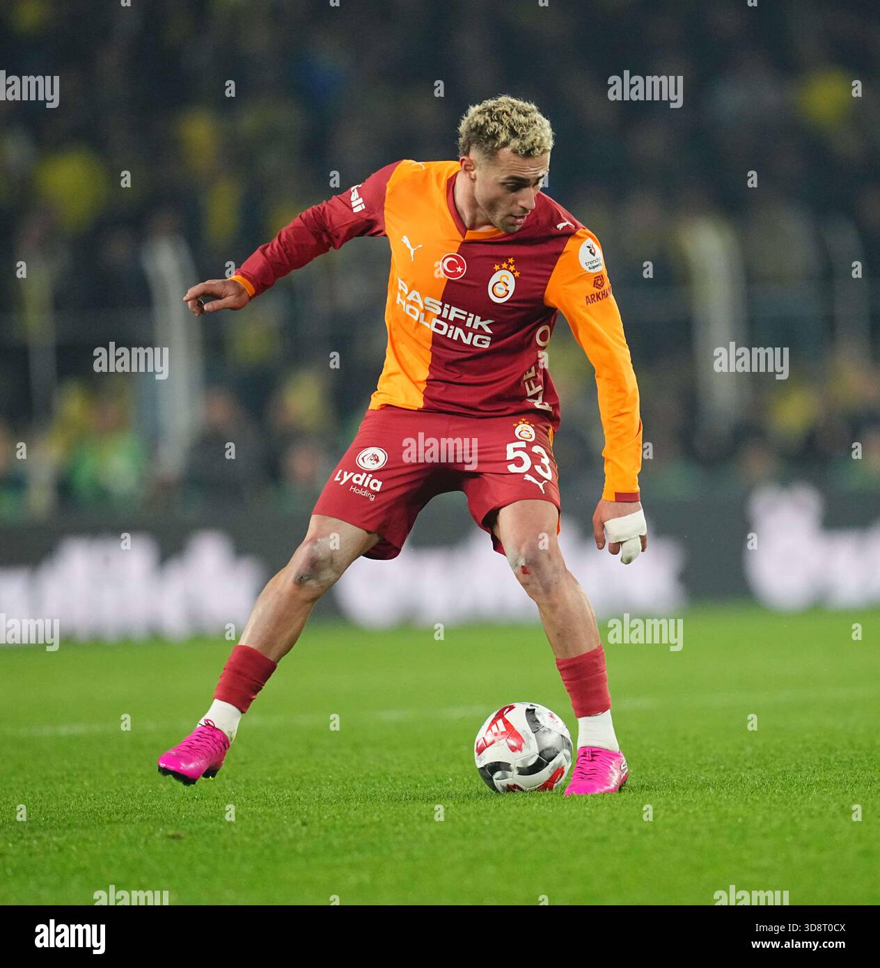 December 01 2025: BarÄ±s Alper YÄ±lmaz of Galatasaray controls the ball ...