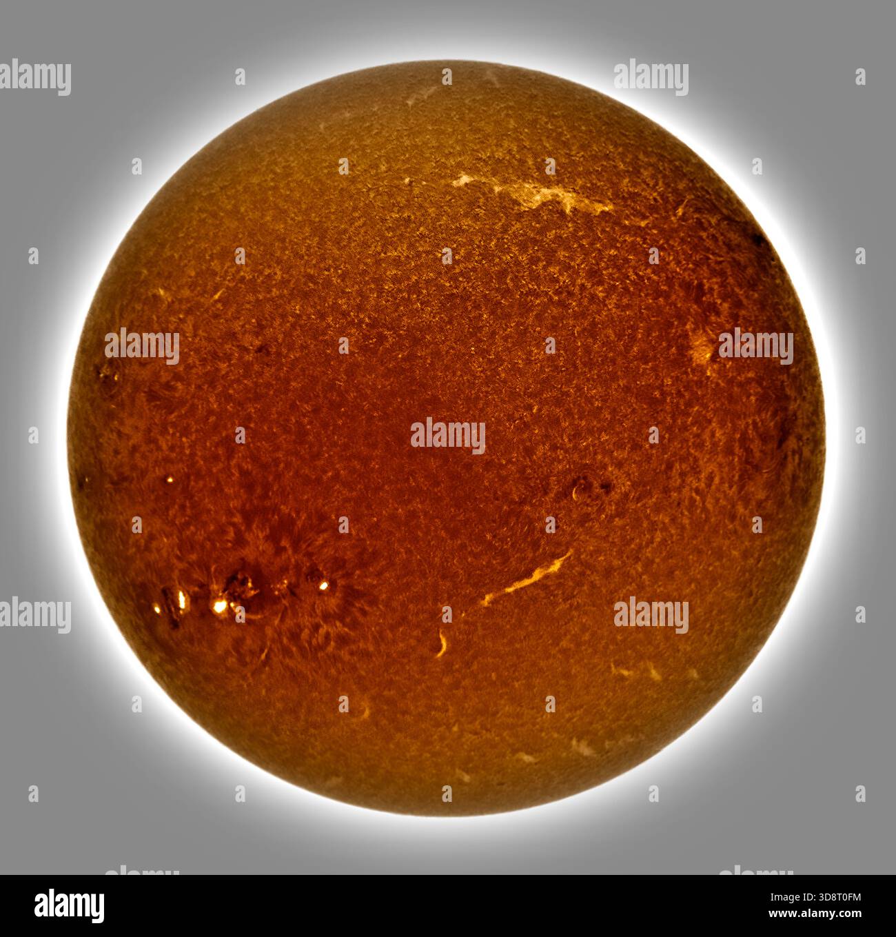 London, UK. 2nd Dec, 2025. One of the largest sunspot groups in a ...