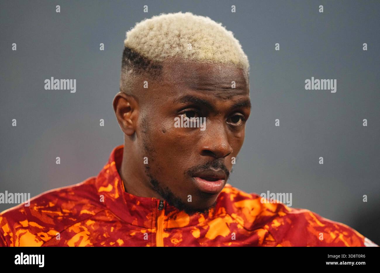 December 01 2025: Victor Osimhen of Galatasaray looks on during a ...