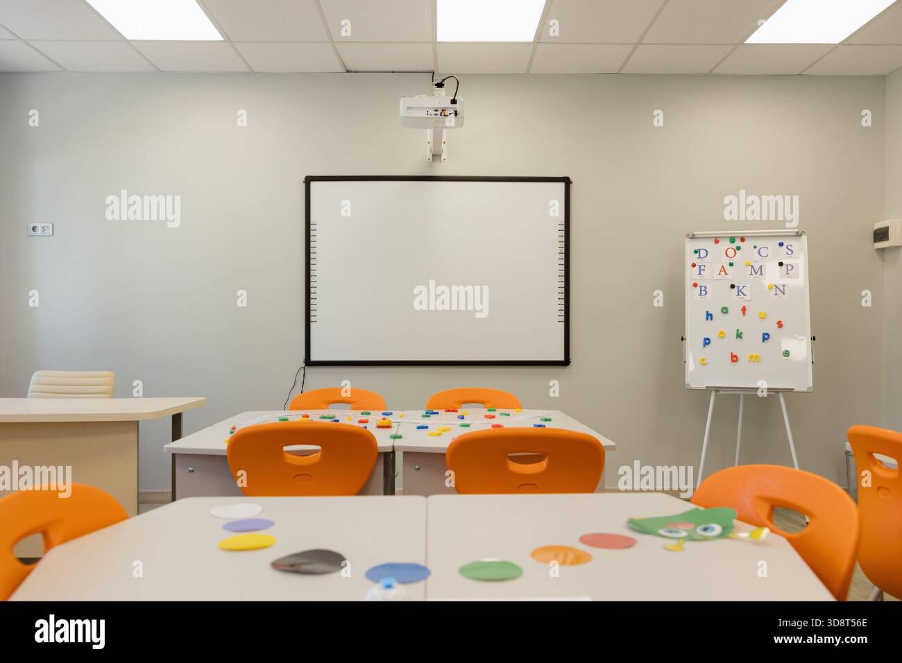 In a vibrant classroom filled with learning tools, children can explore ...