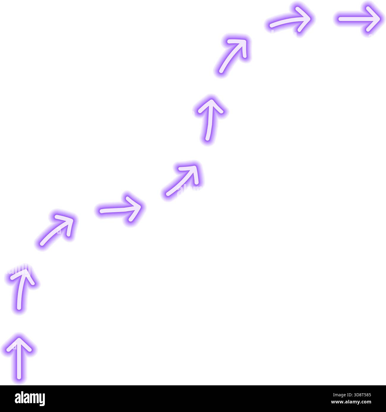 Interlaced arrow path constructs a looping maze route with flowing ...
