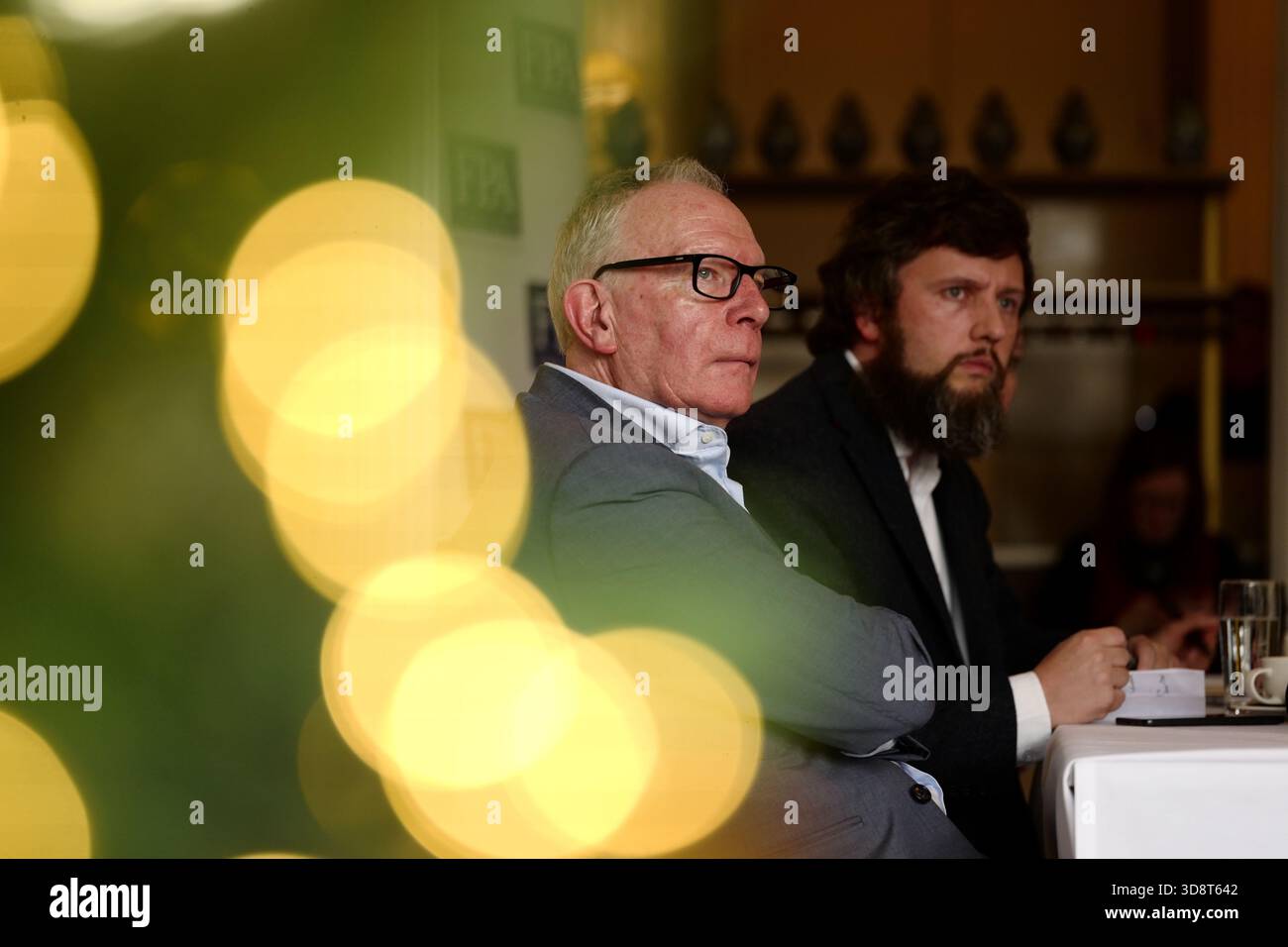 LONDON, United Kingdom, 2 December 2025. Journalists Fintan O’Toole and ...