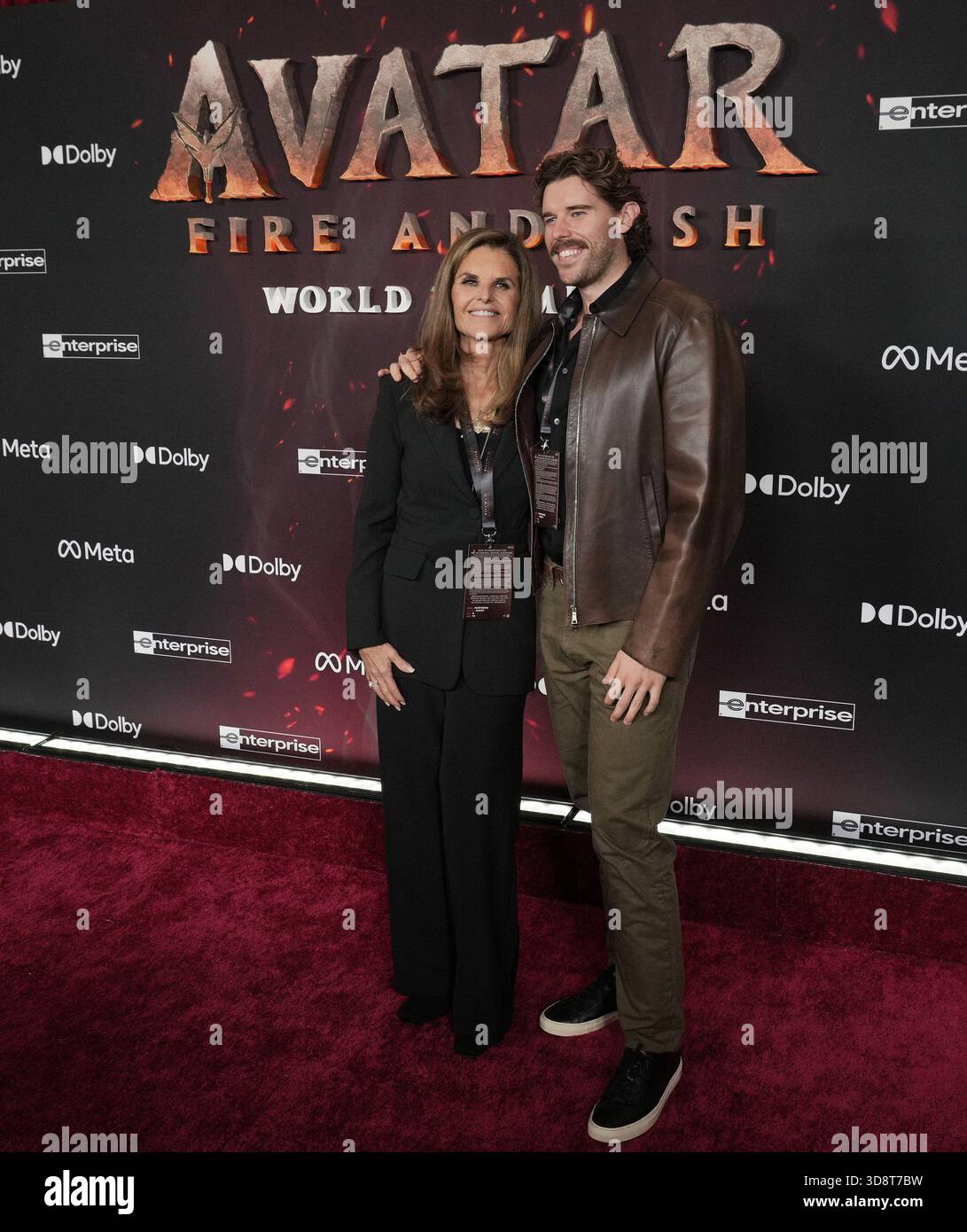 (L-R) Maria Shriver and Christopher Schwarzenegger at the AVATAR: FIRE ...