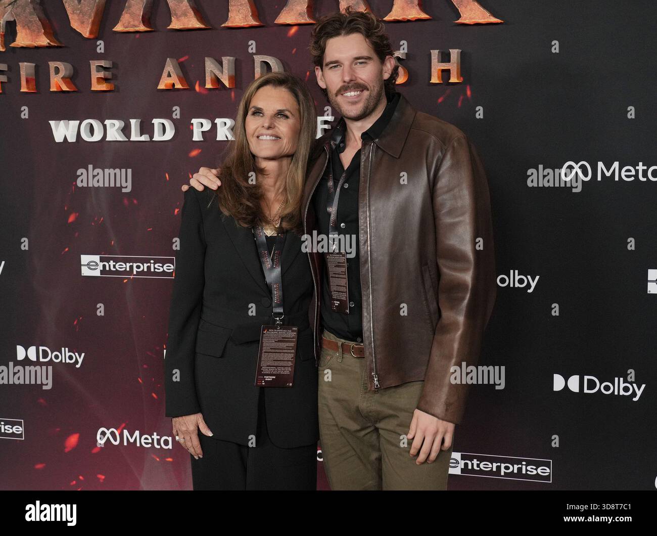 (L-R) Maria Shriver and Christopher Schwarzenegger at the AVATAR: FIRE ...
