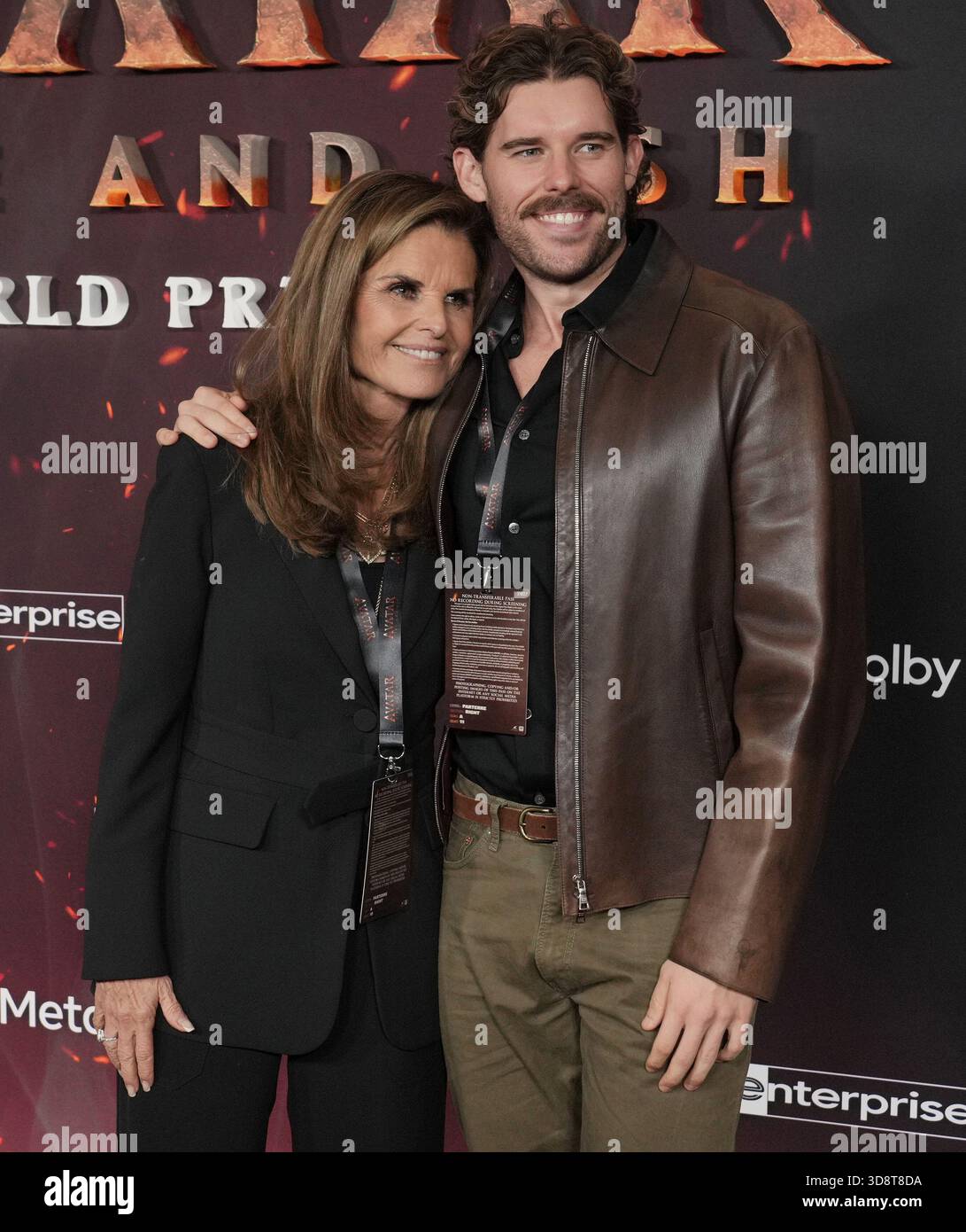 (L-R) Maria Shriver and Christopher Schwarzenegger at the AVATAR: FIRE ...