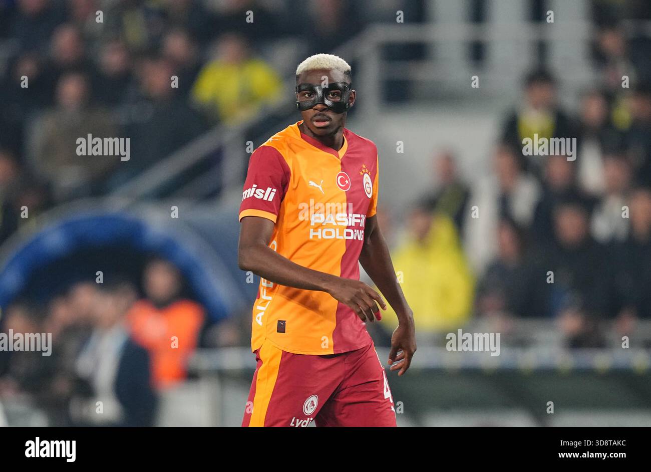 December 01 2025: Victor Osimhen of Galatasaray looks on during a ...