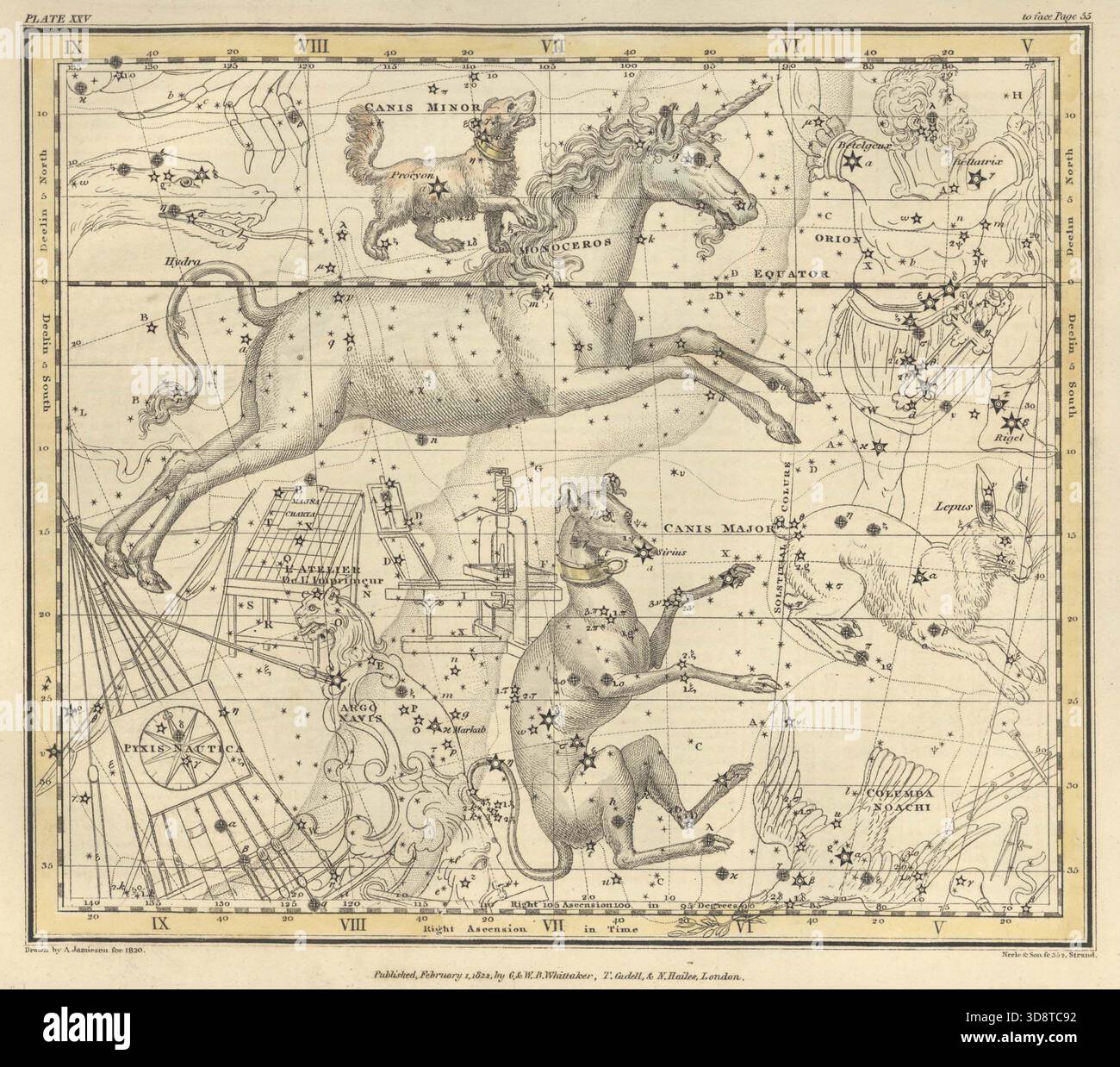 Monoceros and canis major constellations -A Celestial Atlas by ...