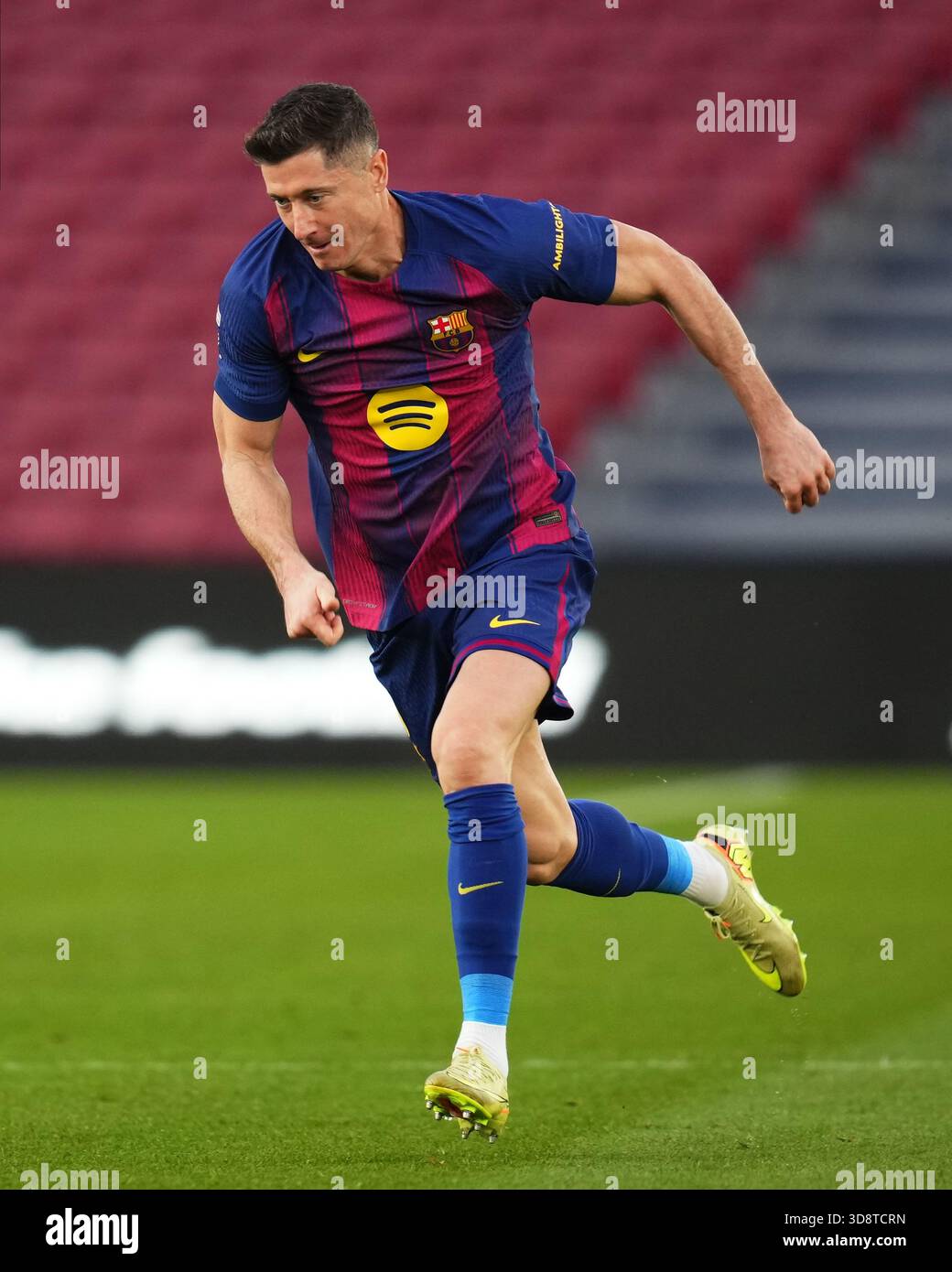 Robert Lewandowski of FC Barcelona during the La Liga EA Sports match ...