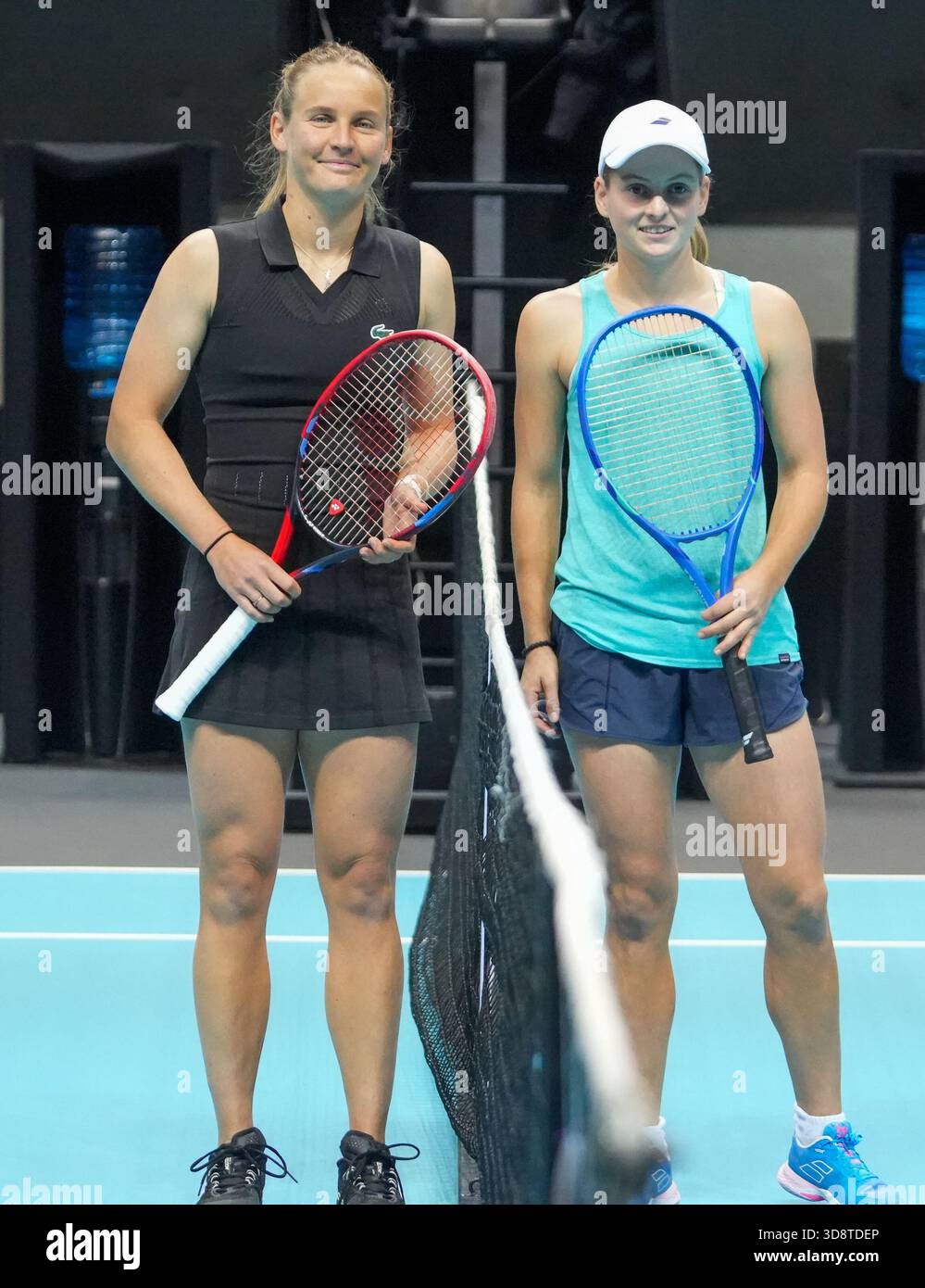 Tina Smith of Australie and Fiona Ferro of France during Open D’ Angers Women 2025, , 02 ...