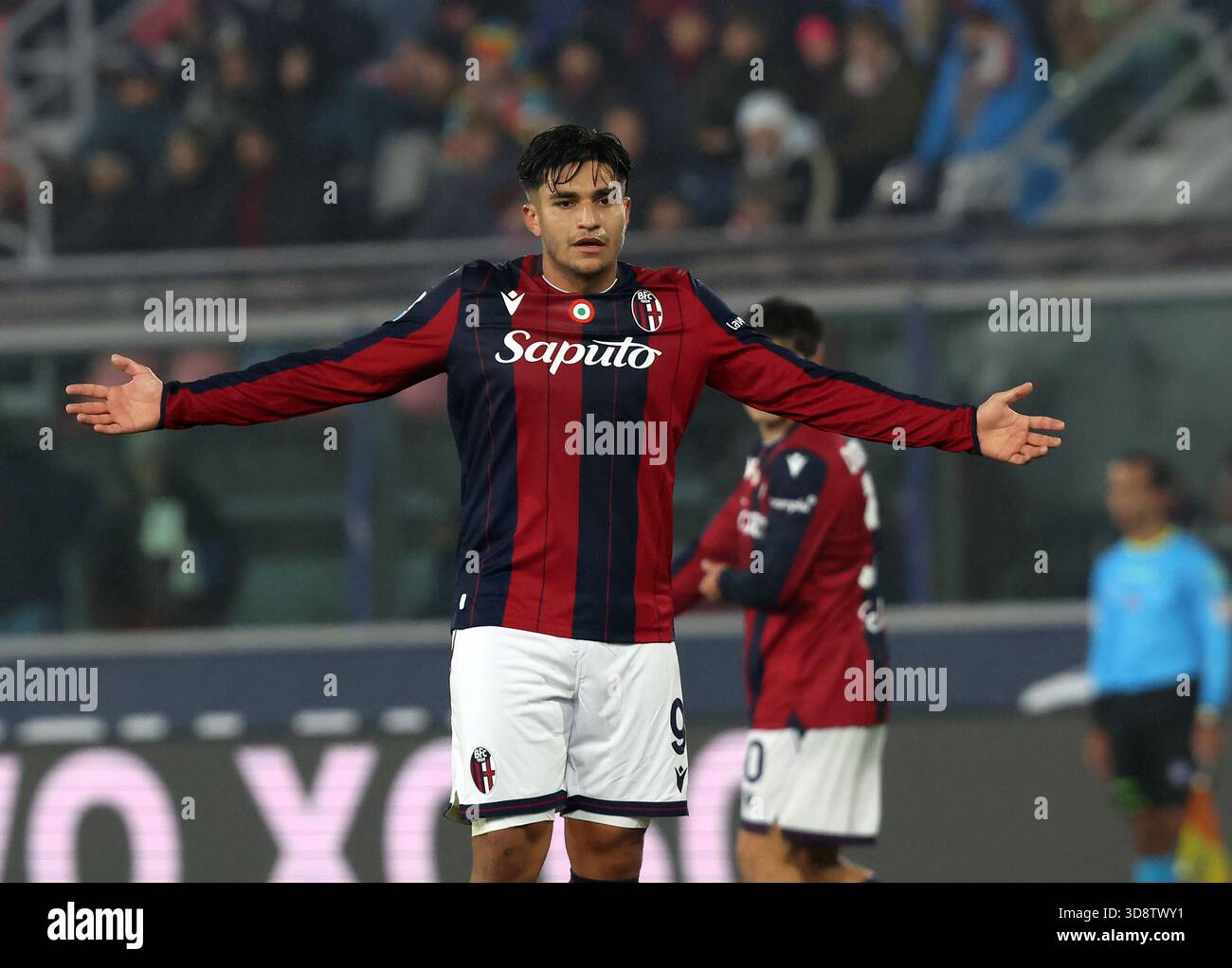 Bologna’s Santiago Castro during the Serie A soccer match between ...