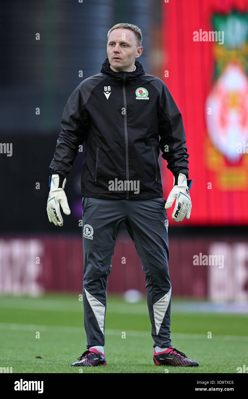 Blackburn Rovers goalkeeping coach Ben Benson ahead of the Sky Bet ...