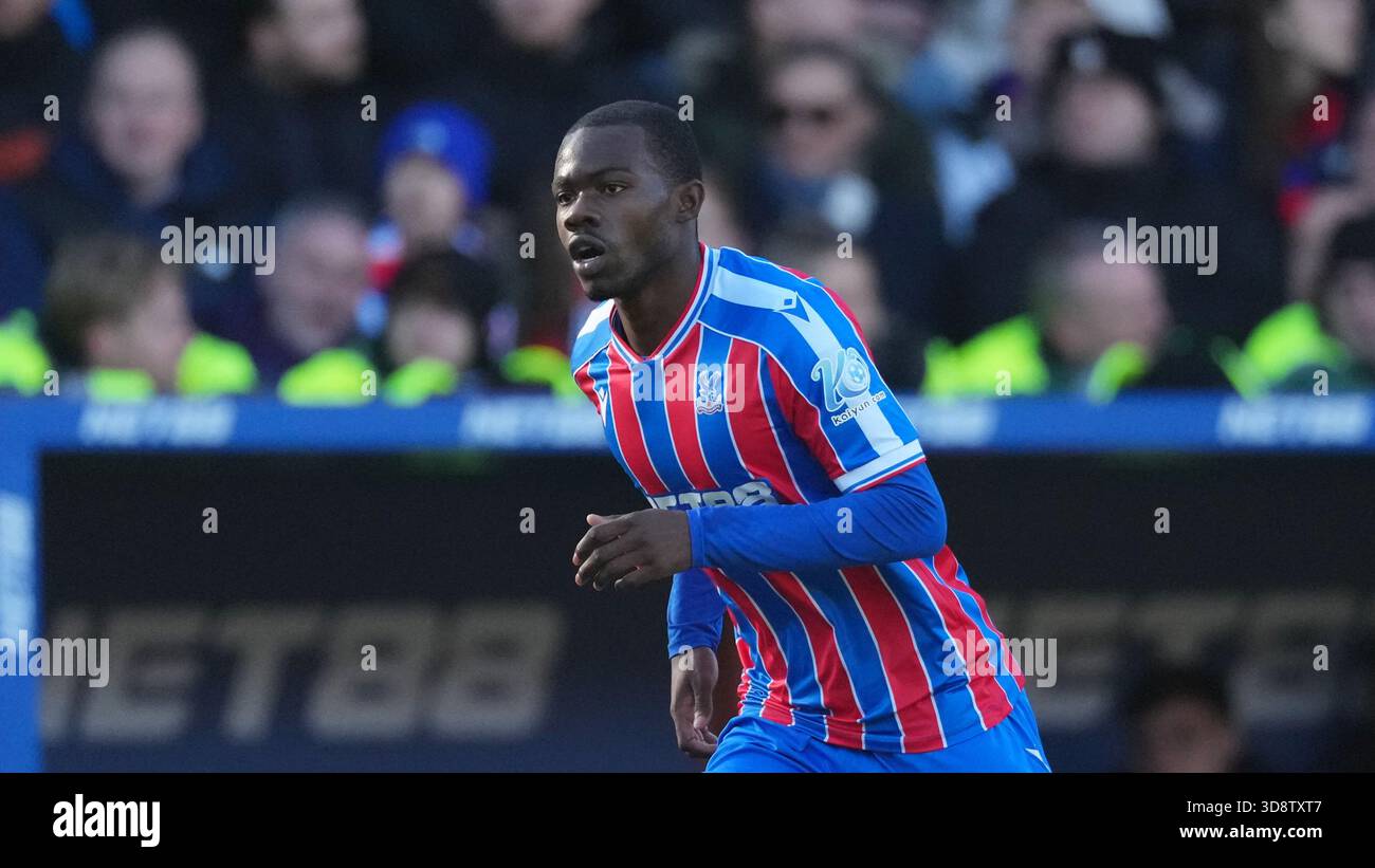 Crystal Palace's Tyrick Mitchell during the English Premier League ...
