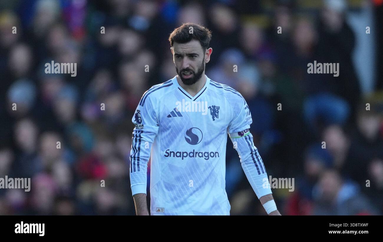 Manchester United's Bruno Fernandes during the English Premier League ...