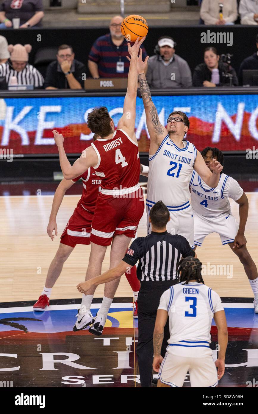 PALM DESERT, CA - NOVEMBER 28: Stanford Cardinal forward AJ Rohosy #4 ...