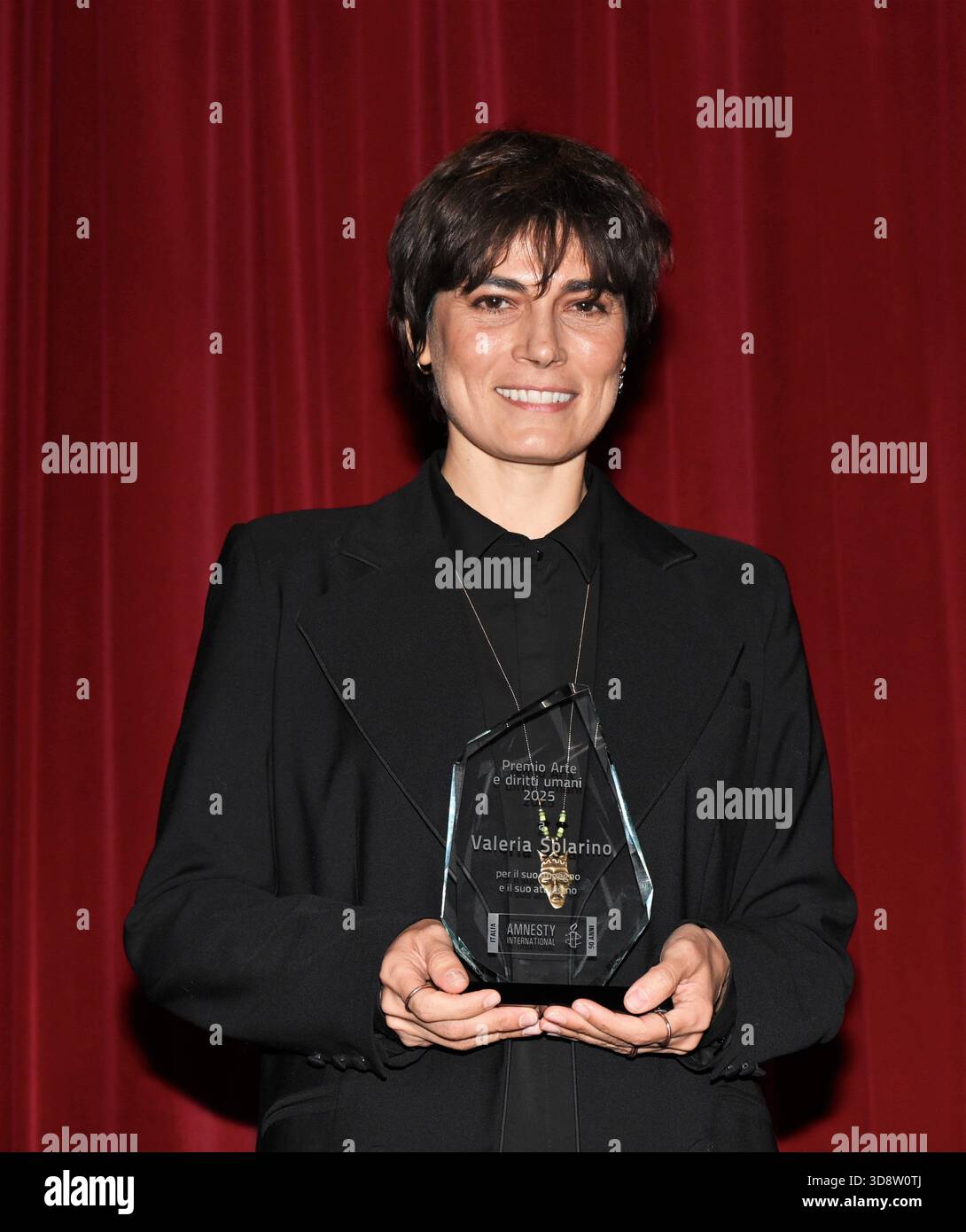 Milan, Italy Valeria Solarino receives the Art and Human Rights Award ...