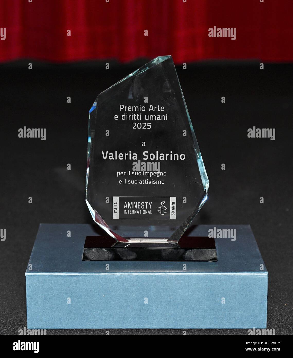 Milan, Italy Valeria Solarino receives the Art and Human Rights Award ...