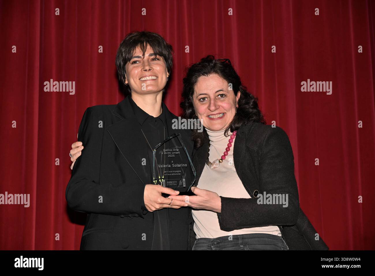 Milan, Italy Valeria Solarino receives the Art and Human Rights Award ...