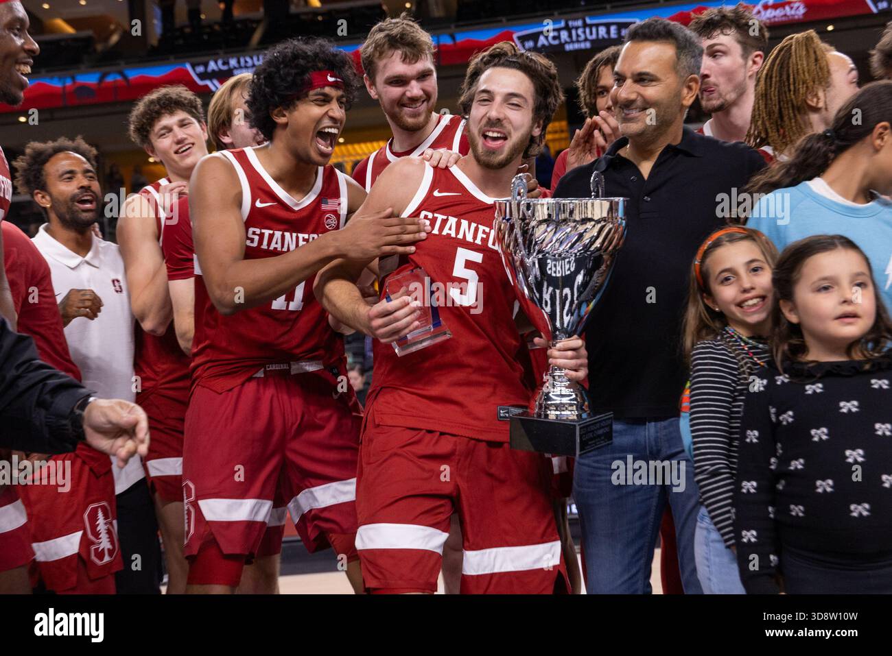 PALM DESERT, CA - NOVEMBER 28: Stanford Cardinal guard Benny Gealer #5 ...