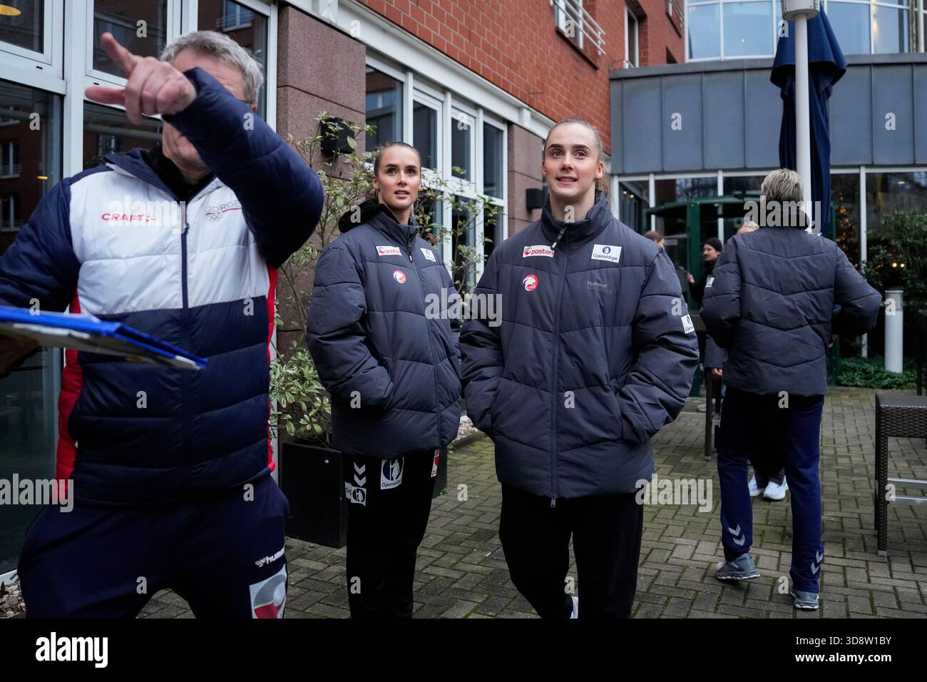 Dortmund, Germany 20251202. Live Rushfeldt Deila (left) and Thale ...