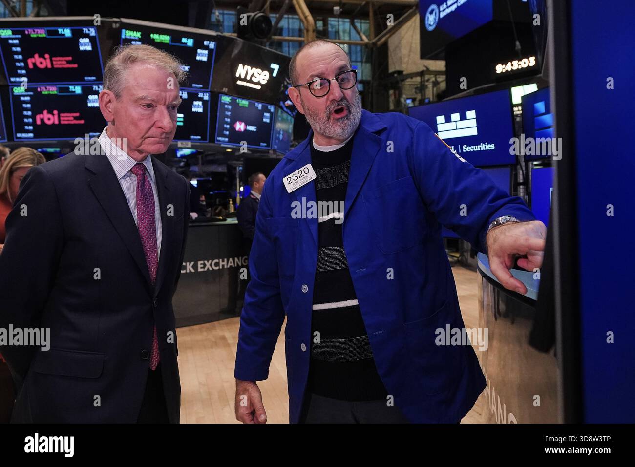 Paul Atkins, left, Chairman of the U.S. Securities and Exchange ...