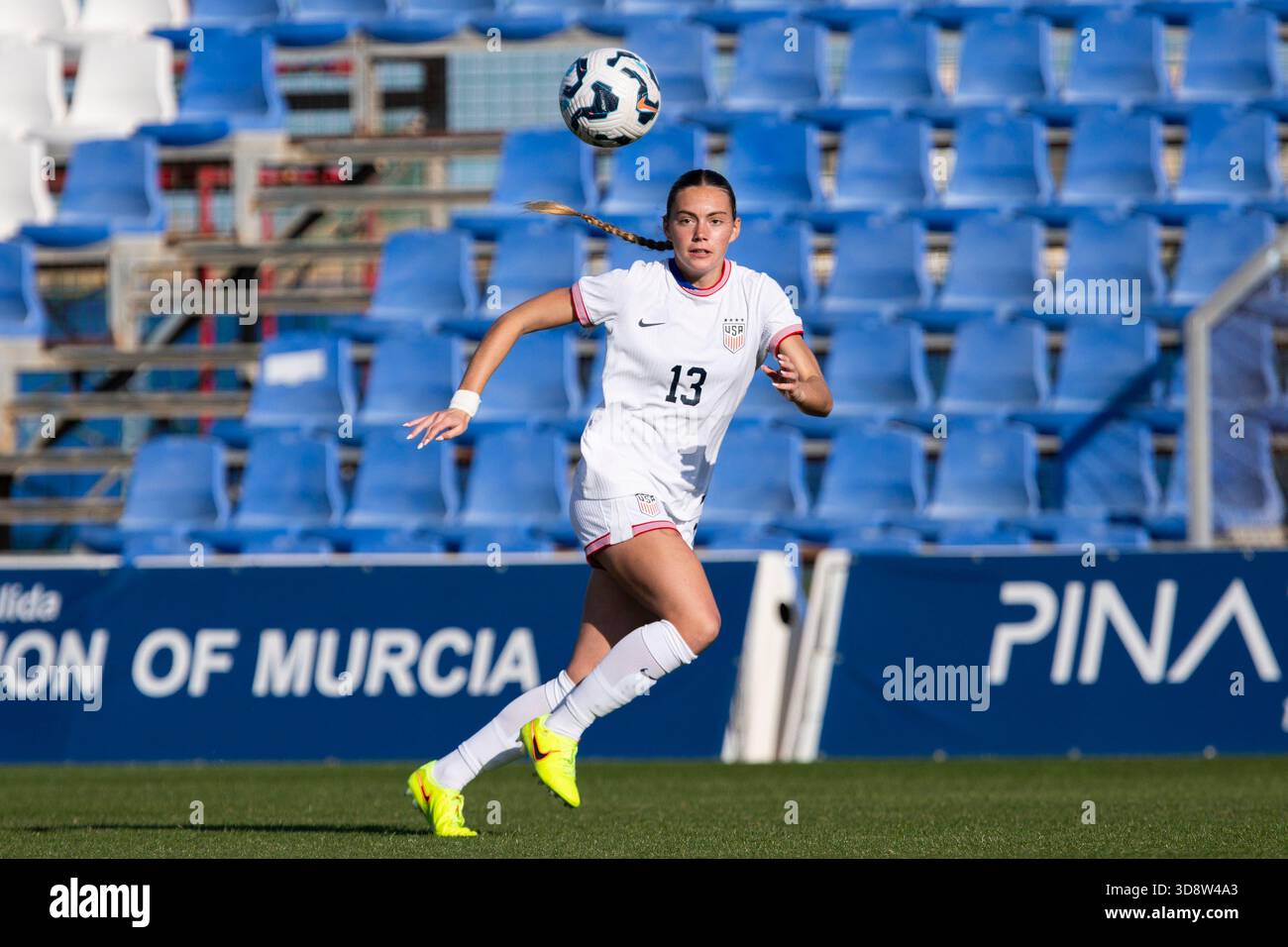 ALEX PFEIFFER, PLAYER FOR THE U.S. U20 NATIONAL TEAM, DURING THE GAME ...