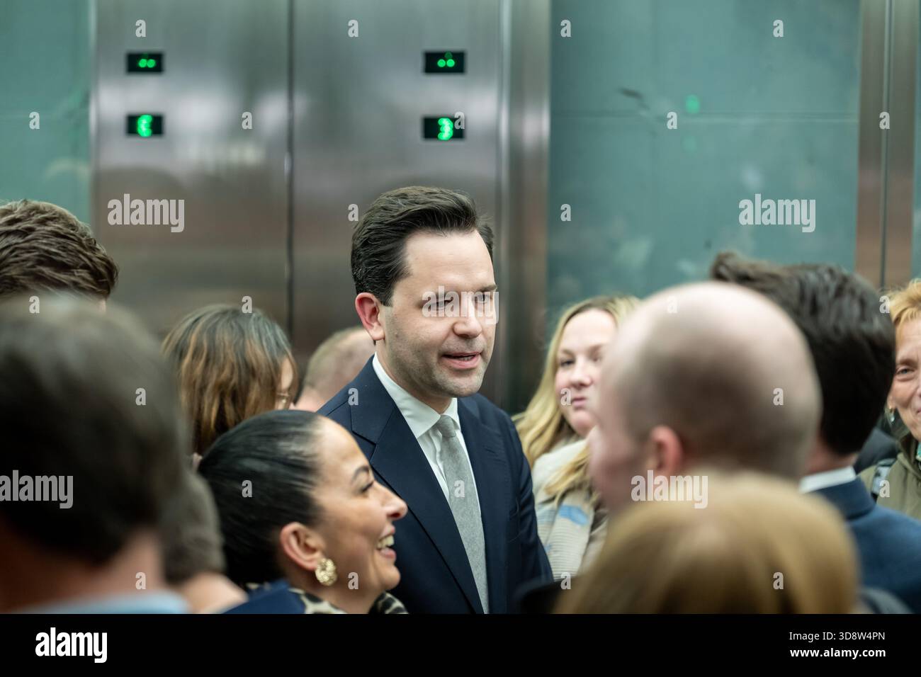 02 December 2025, Berlin: Johannes Winkel (CDU), Chairman of the Junge ...