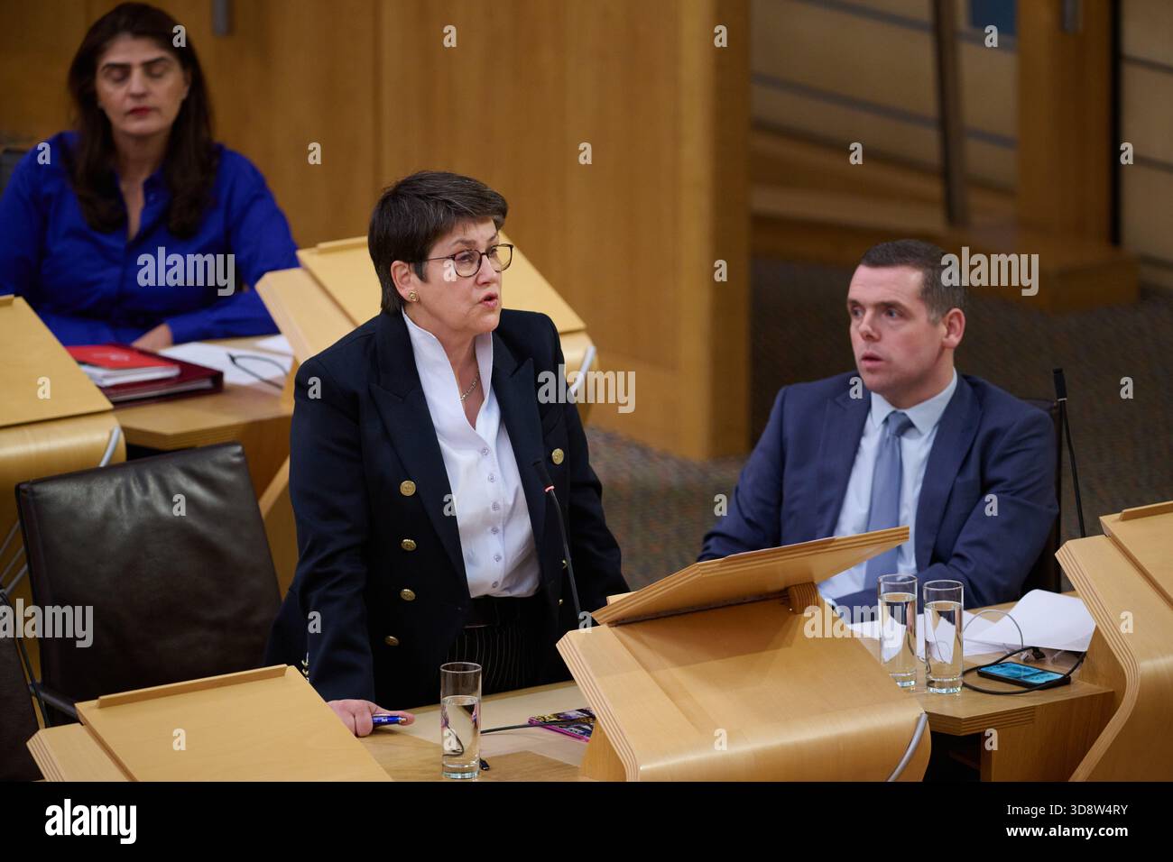Edinburgh Scotland, UK 02 December 2025. Tess White MSP at the Scottish ...