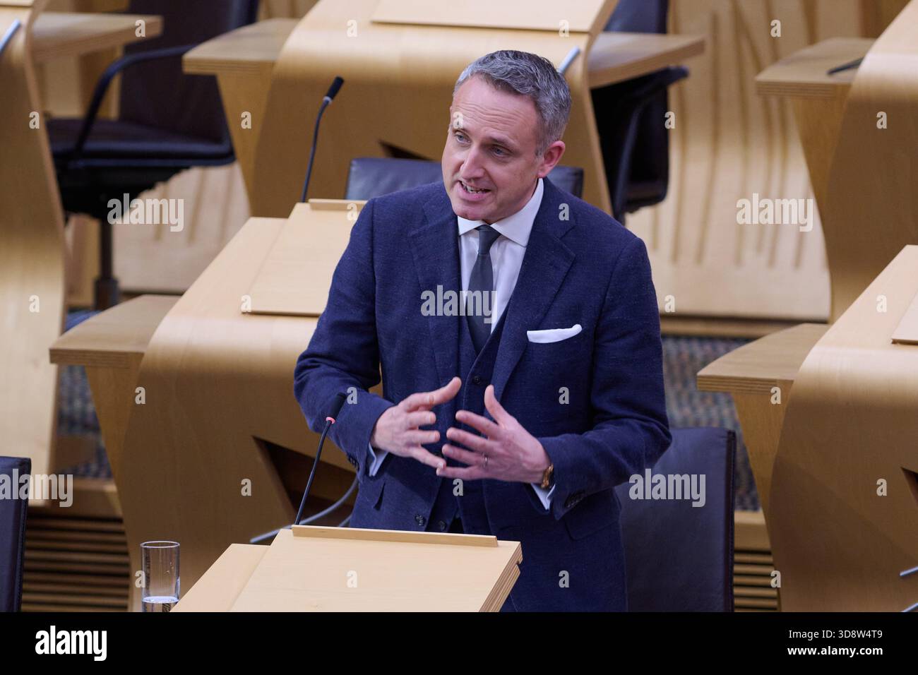 Edinburgh Scotland, UK 02 December 2025. Alex Cole-Hamilton MSP at the ...