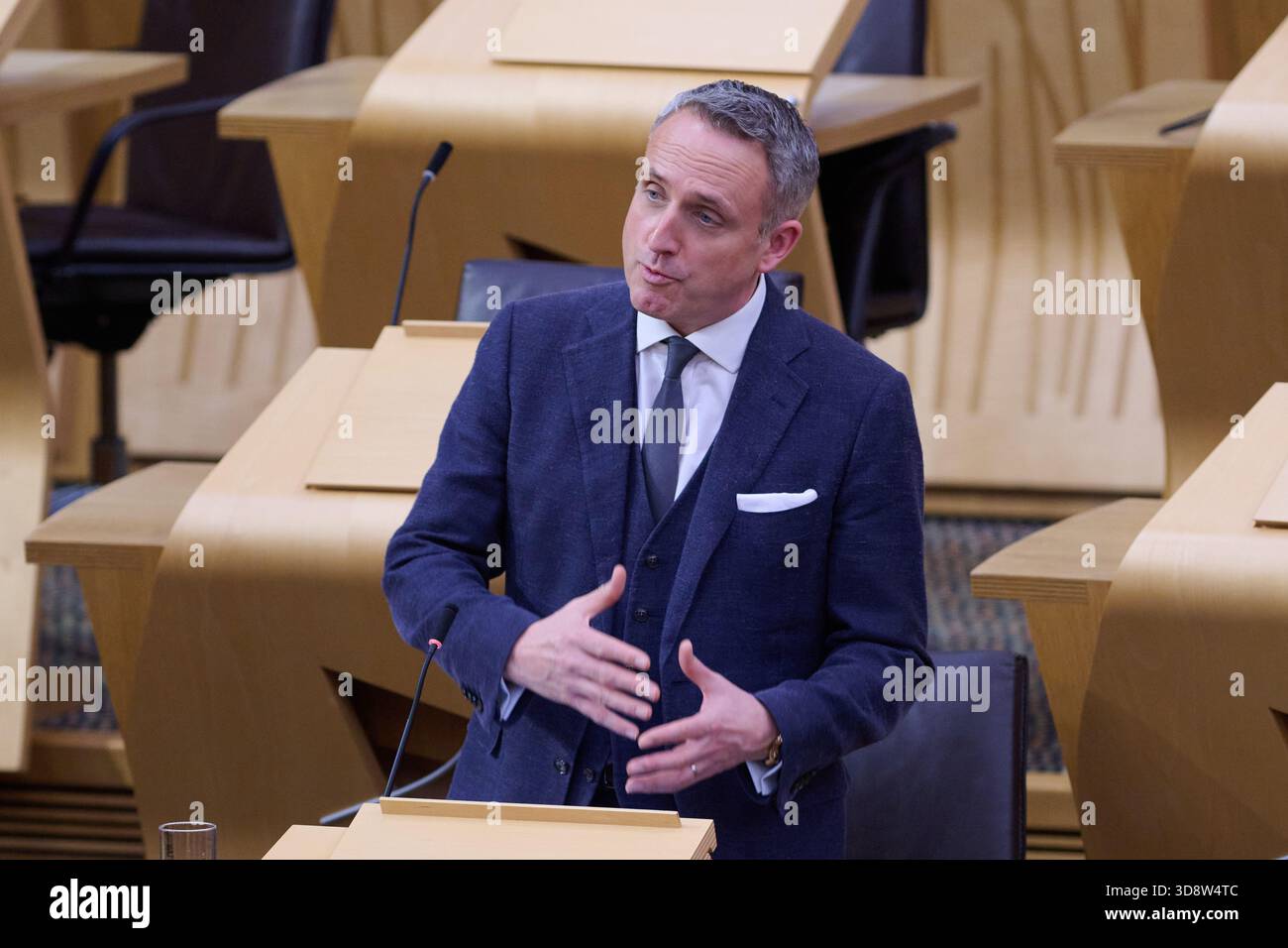 Edinburgh Scotland, UK 02 December 2025. Alex Cole-Hamilton MSP at the ...