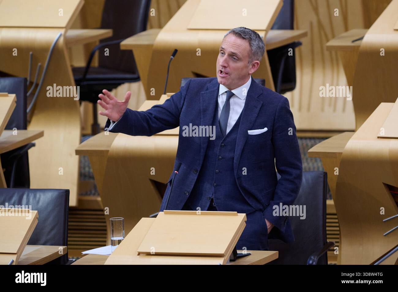 Edinburgh Scotland, UK 02 December 2025. Alex Cole-Hamilton MSP at the ...