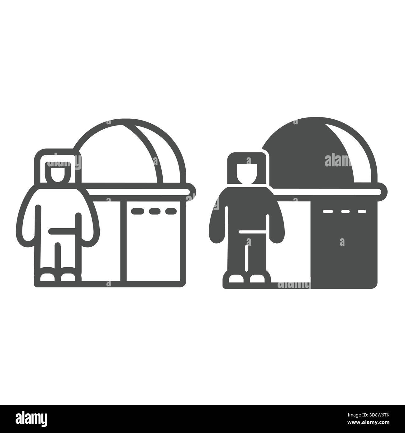 Research station vector vectors Black and White Stock Photos & Images ...