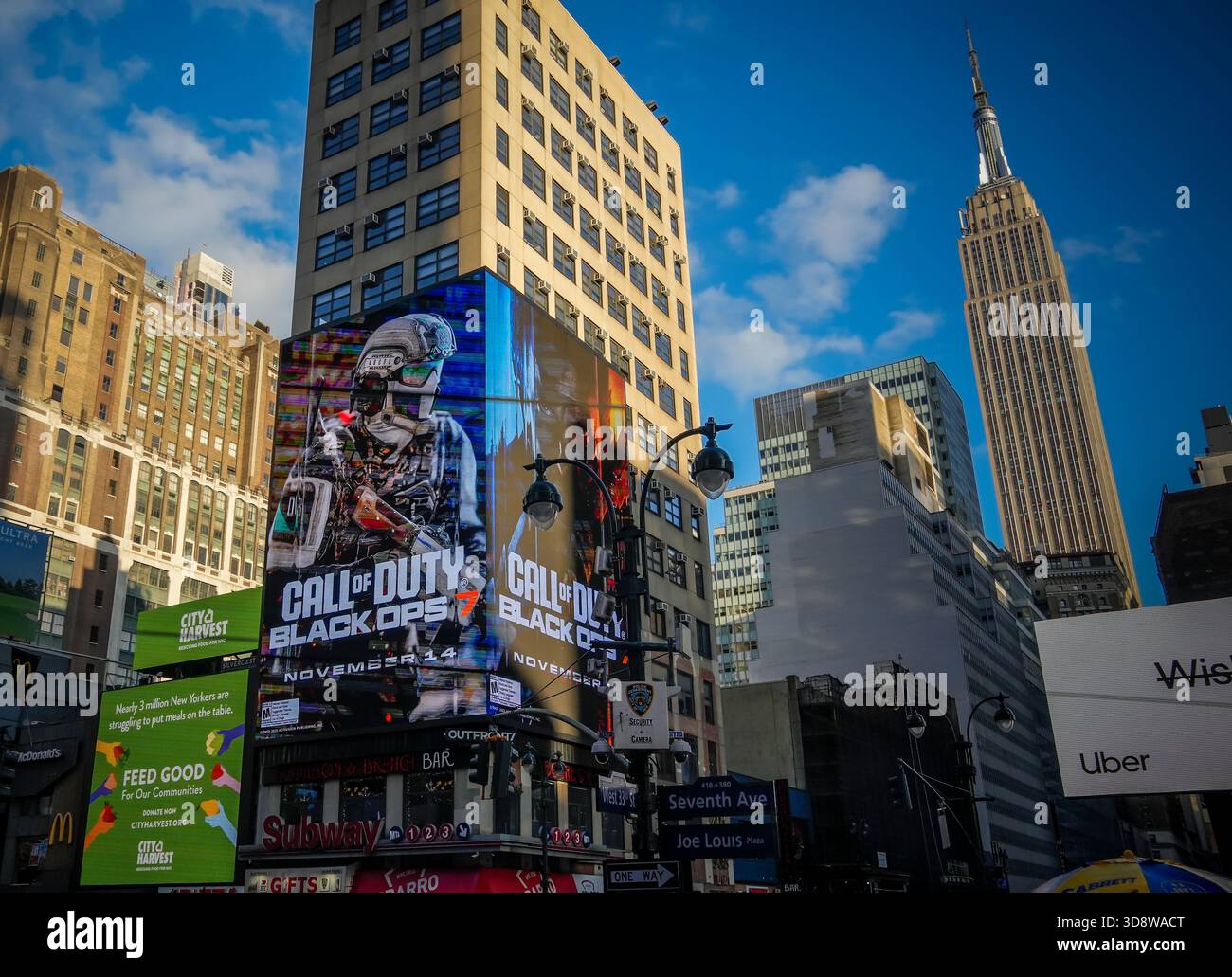 A billboard for the Activision video game "Call of Duty: Black Ops 7 ...