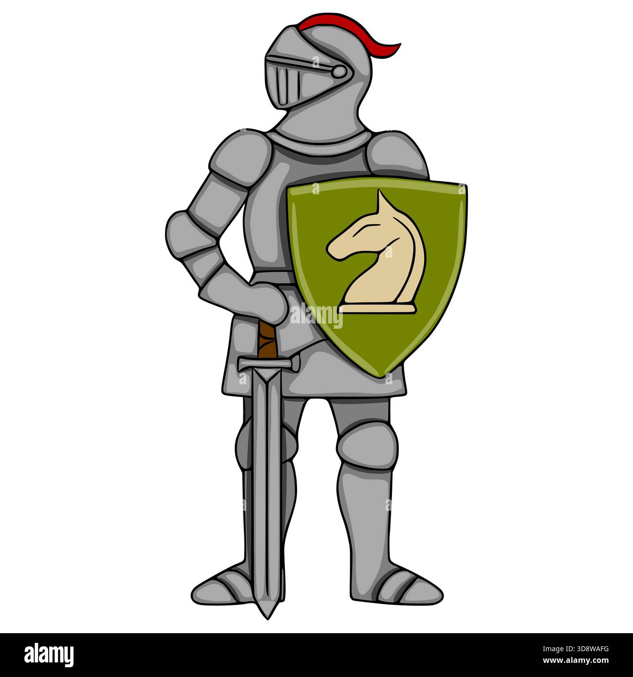 Nobleman in armor Stock Vector Images - Alamy