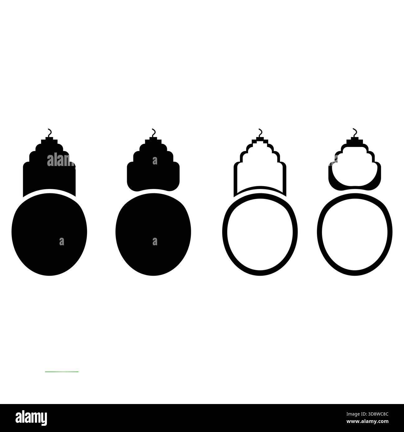 Lighting icons set simple Stock Vector Images - Alamy