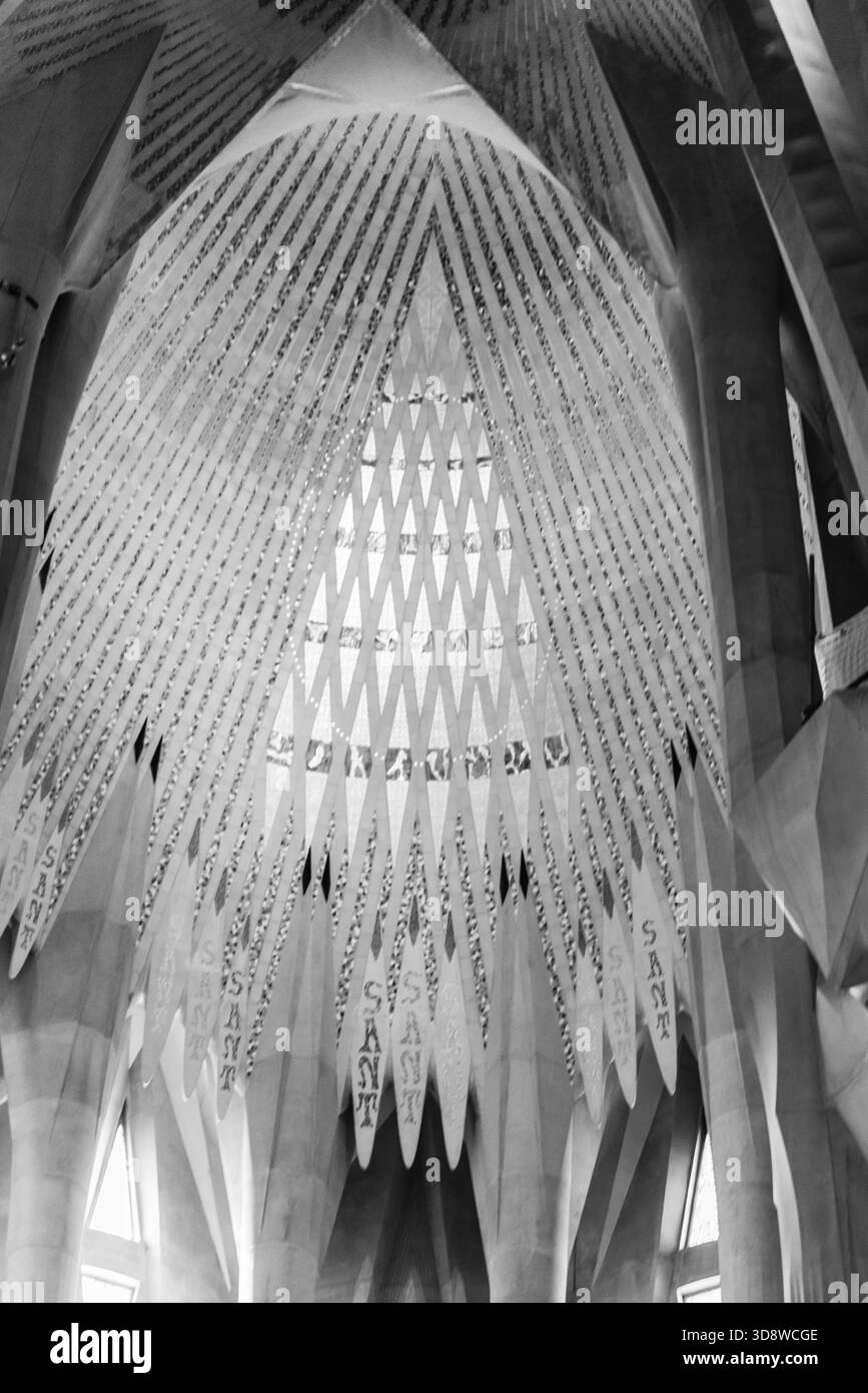 Ceiling light stained glass Black and White Stock Photos & Images - Alamy