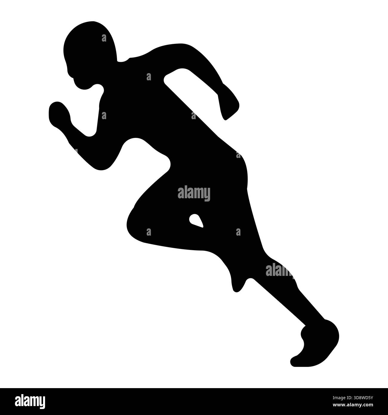 Runner posture Black and White Stock Photos & Images - Alamy