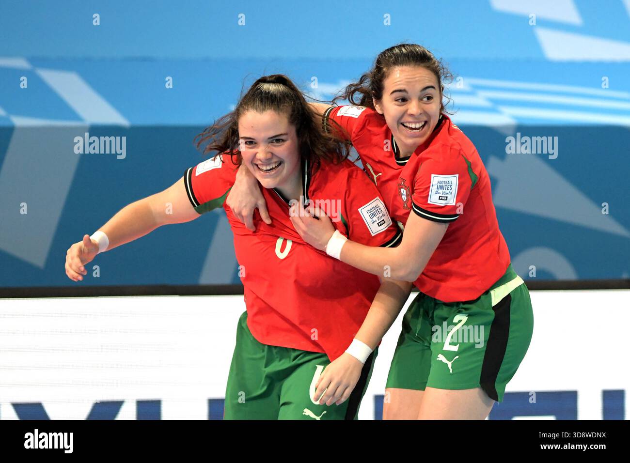 Ana Catarina Franco Ribeiro (L) and Ines Filipa Goncalves De Matos (R ...
