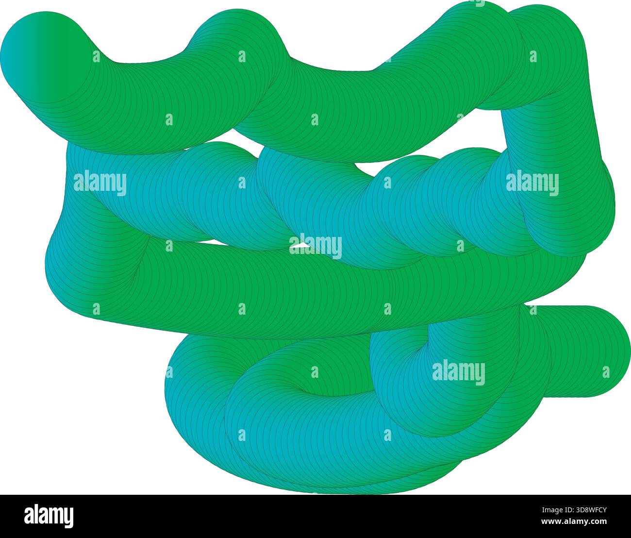 Vibrant gradient 3d shapes Stock Vector Images - Alamy