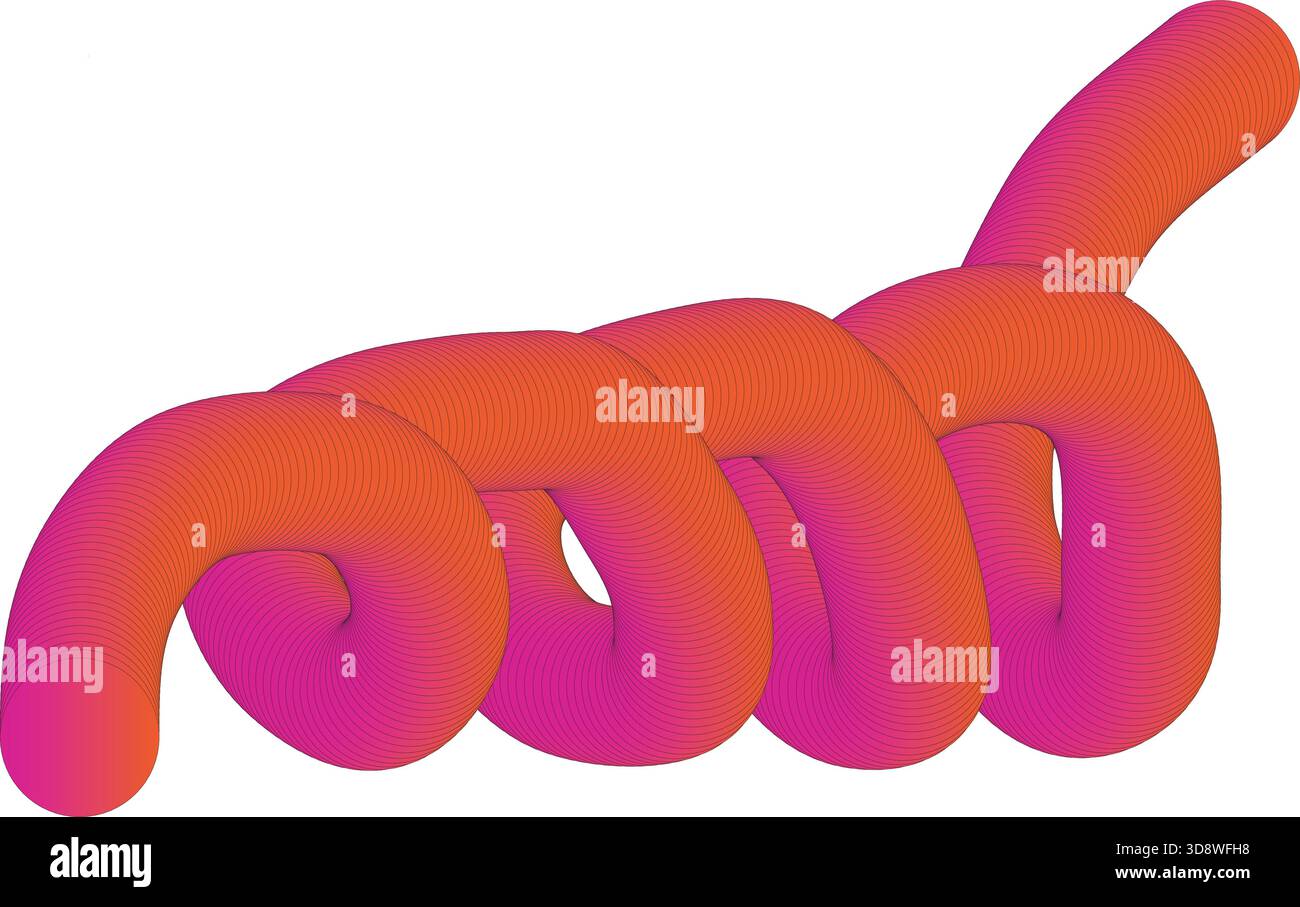 Vibrant gradient 3d shapes Stock Vector Images - Alamy