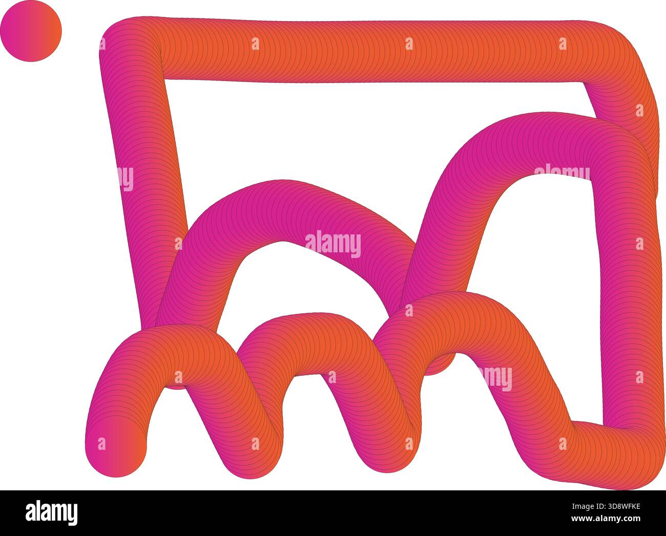 Vibrant gradient 3d shapes Stock Vector Images - Alamy