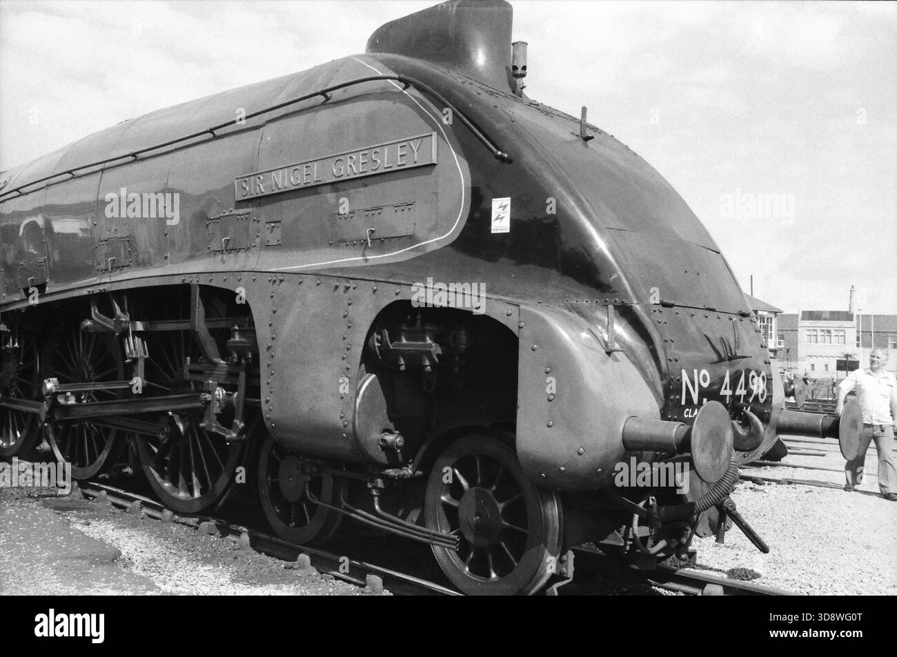 Locomotive 4498 Sir Nigel Gresley at Steamtown, Carnforth in 1979 Stock ...