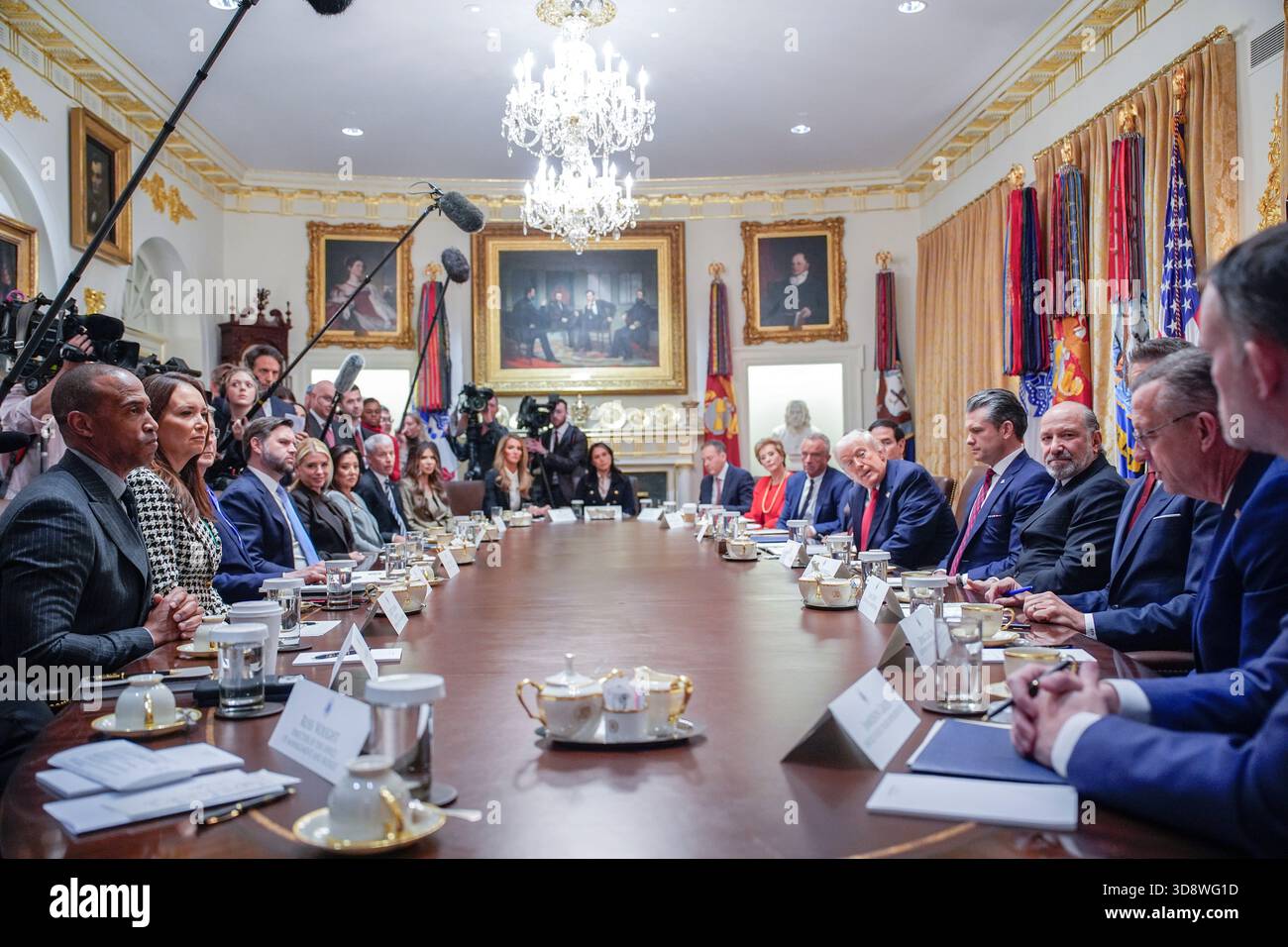 United States President Donald J Trump Holds A Meeting With His Cabinet