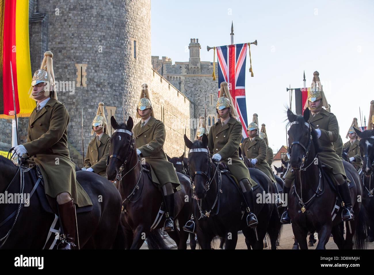 Windsor, Berkshire, UK. 2nd December, 2025. The State Visit Rehearsal ...